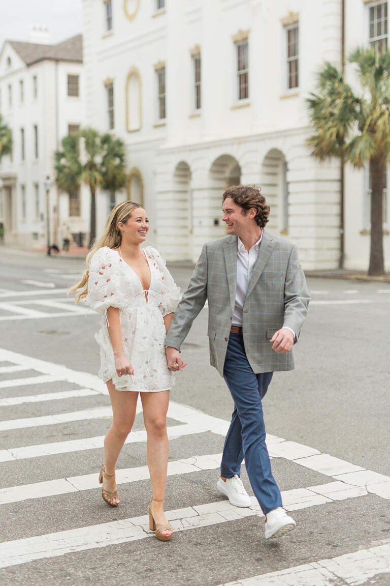 Downtown Charleston Engagement Session | Paige & Michael